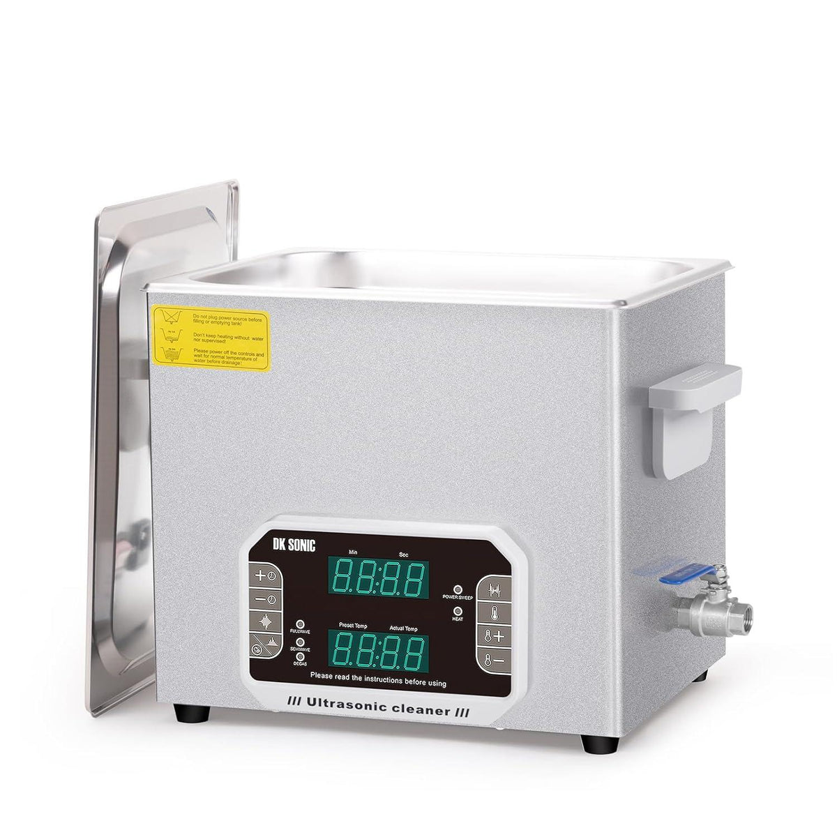 digital Ultrasonic Cleaner with touch screen and degassing (10 litre ...