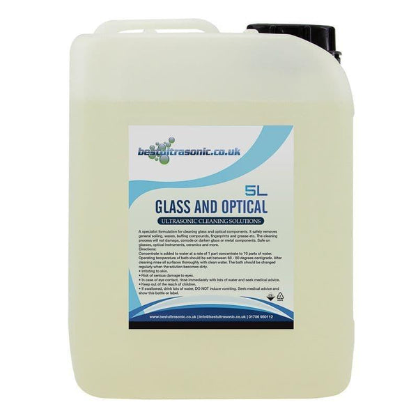 Glass & Optical Lens Cleaner 5 litre – Best Ultrasonic Cleaners